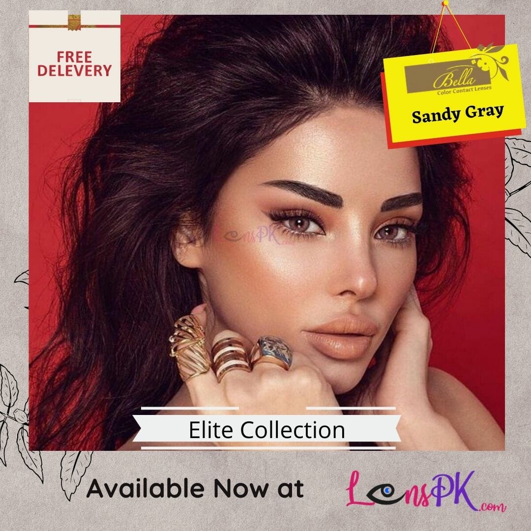 Bella Sandy Gray Contact Lenses | Elite Collection | 100% Original